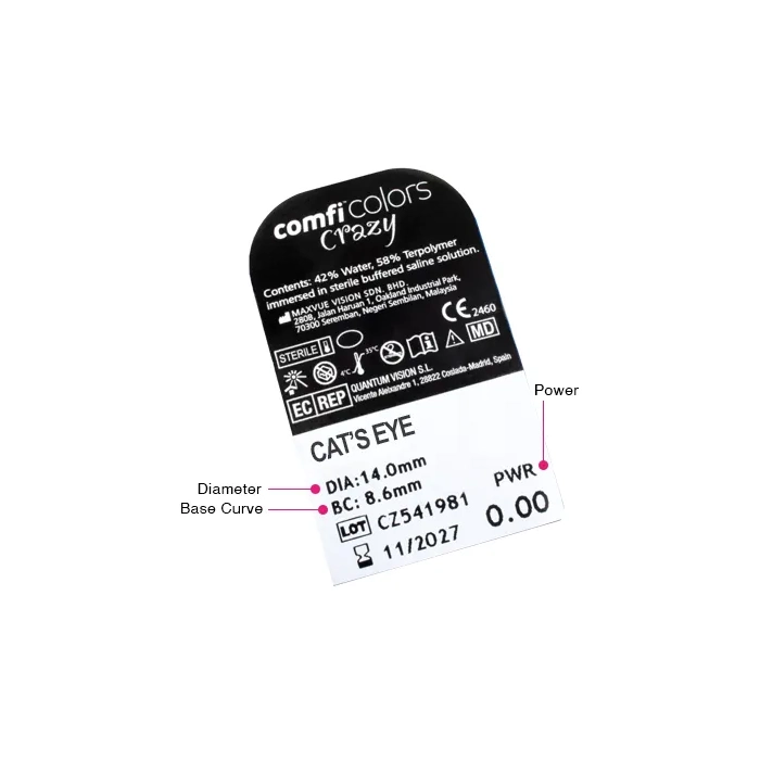 Cat’s Eye comfi Colors Crazy Monthly | Feel Good Contacts