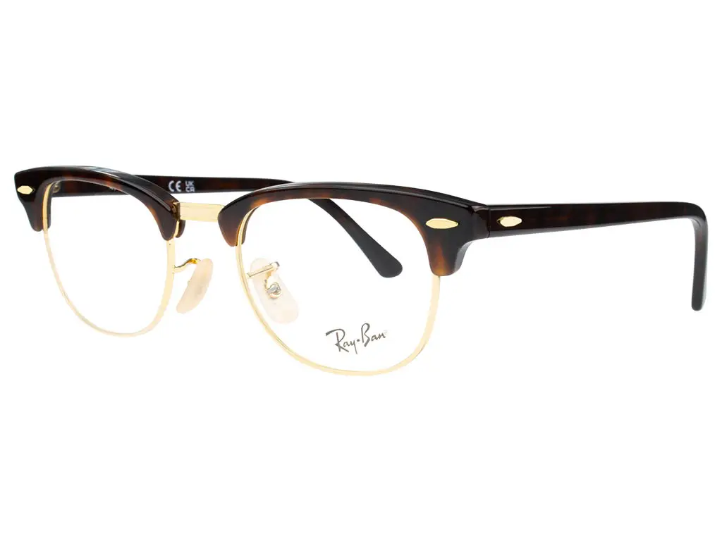 Ray-Ban Clubmaster RX5154 2372 49 Red Havana | Feel Good Contacts UK