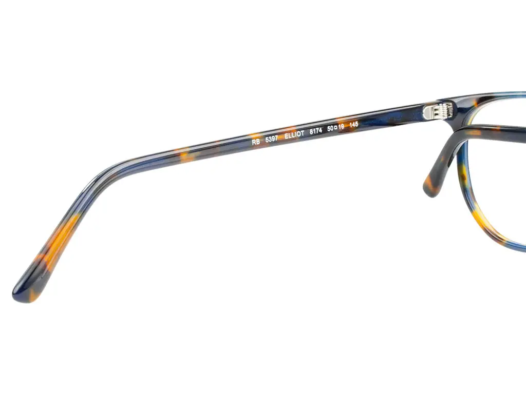Ray-Ban Elliot RX5397 8174 50 Yellow & Blue Havana | Feel Good Contacts UK