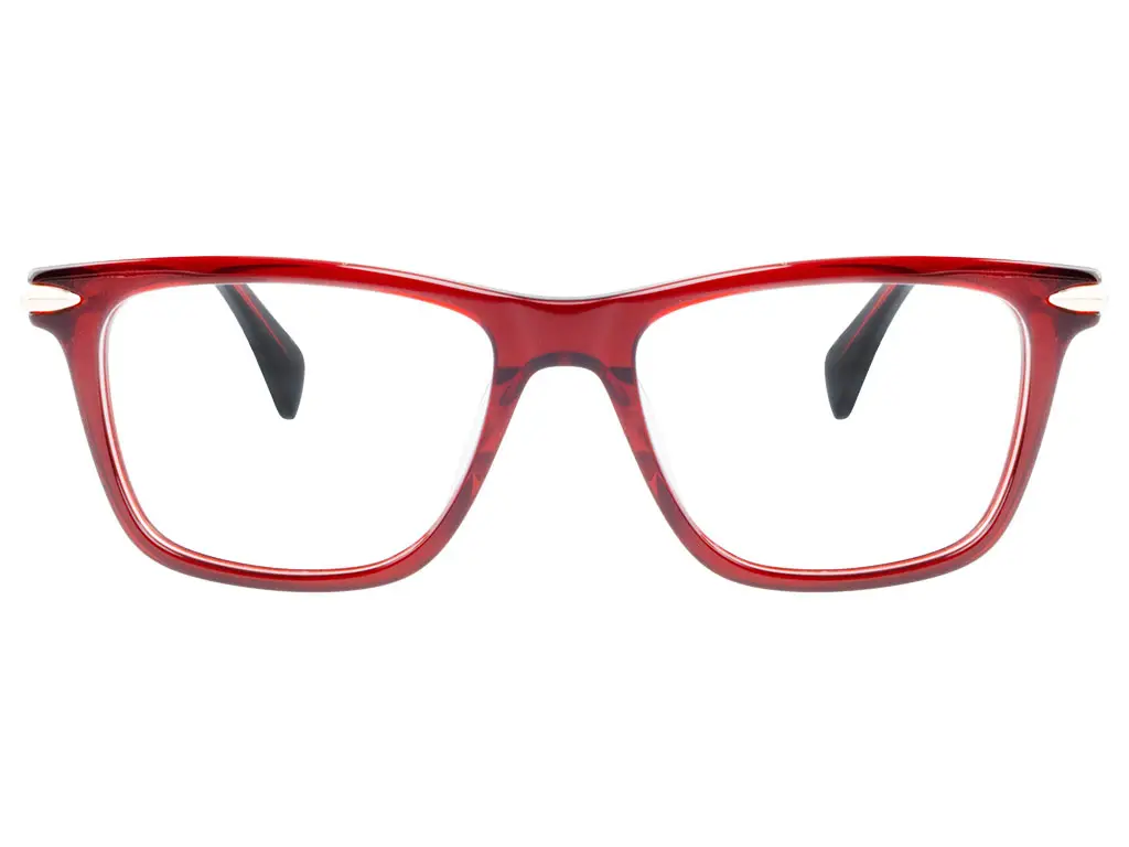 Feel Good Collection Russell Transparent Red | Feel Good Contacts UK